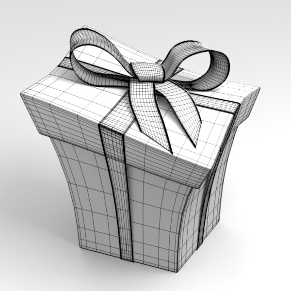 Cartoon style gift box 3D model | CGTrader