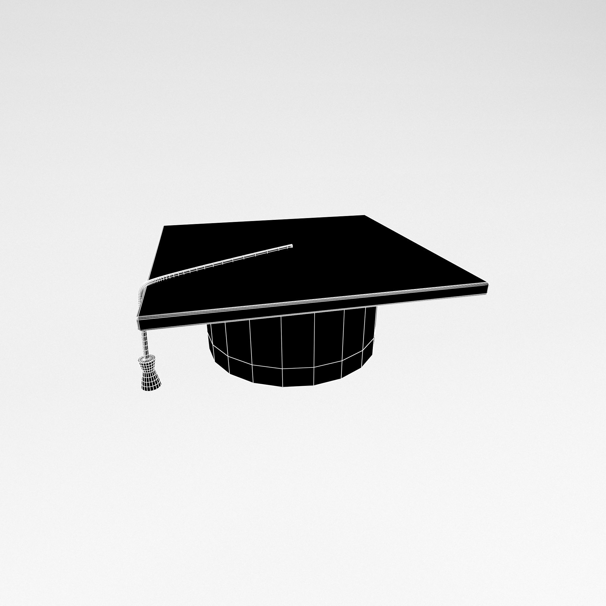 3D model Graduation Hat v1 005 VR / AR / low-poly | CGTrader