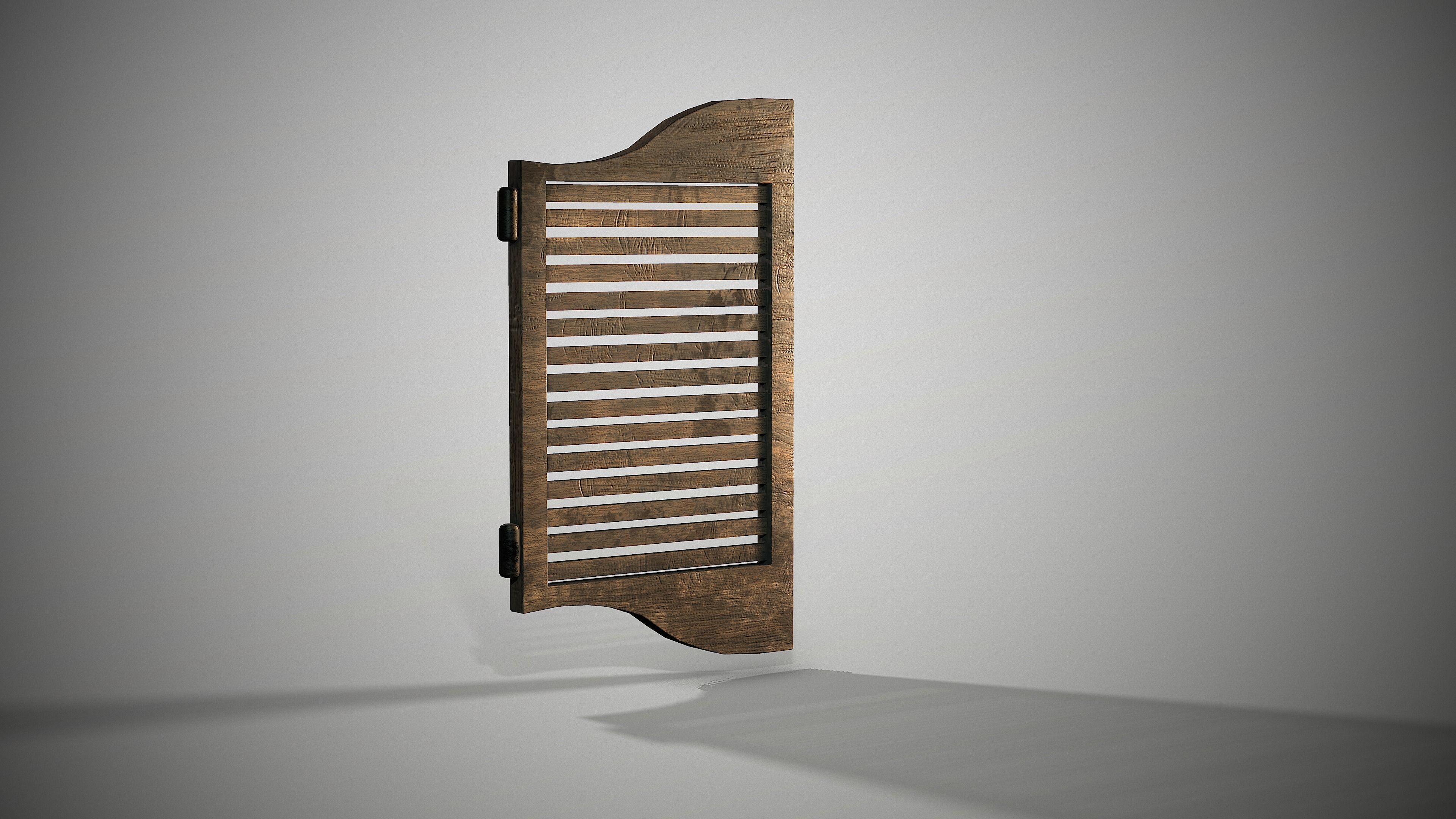 3D model Western Saloon Door - PBR Game Ready Low-poly 3D model VR / AR ...