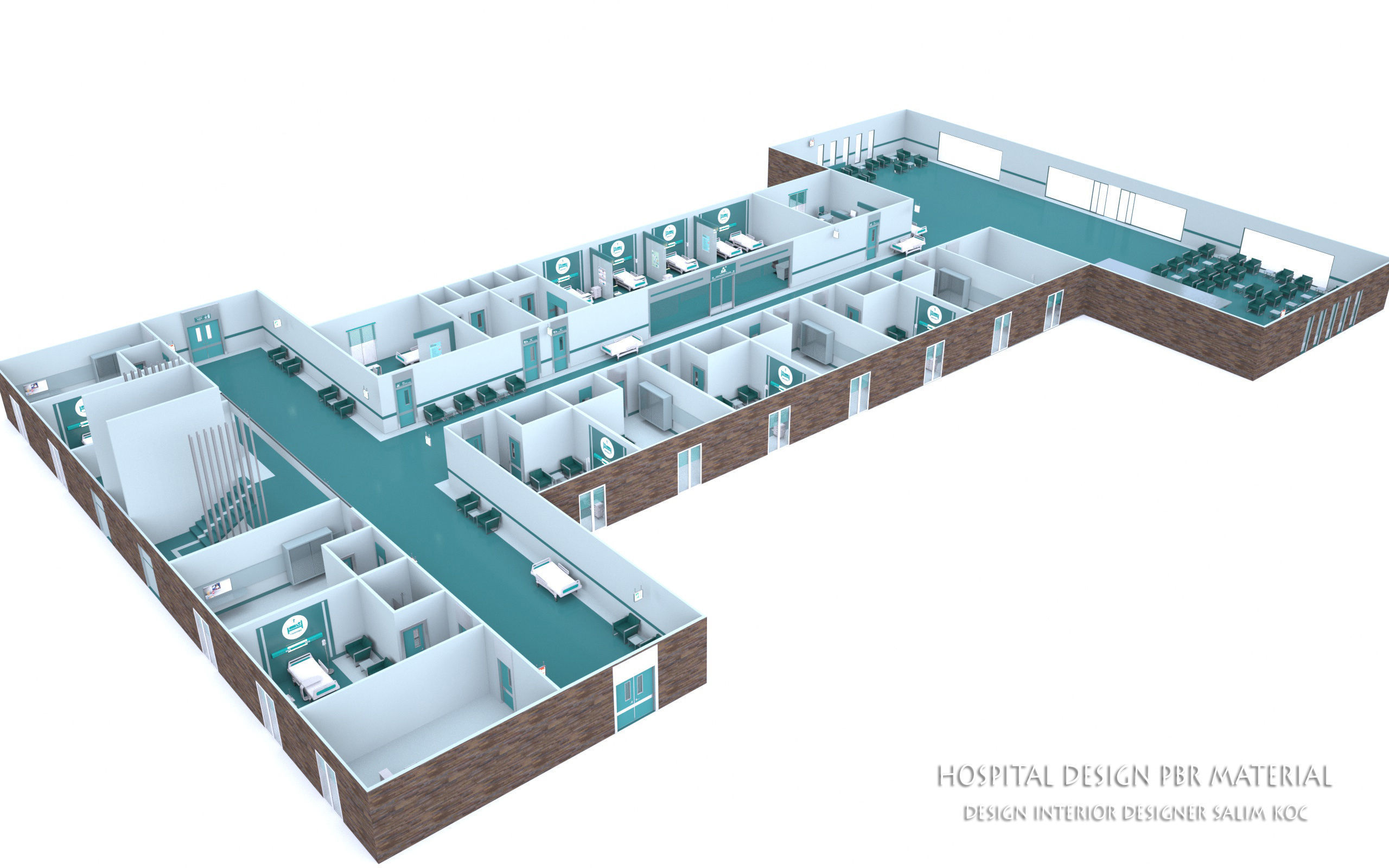 Hospital 3d model floor plan 3D model | CGTrader