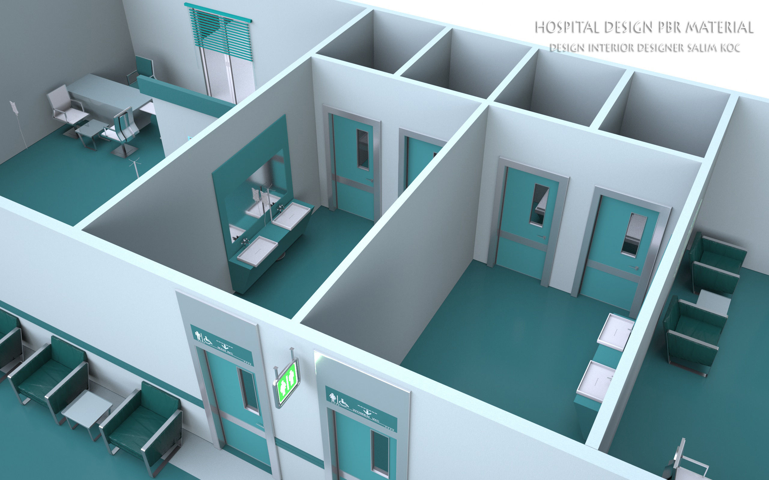 Hospital 3d model floor plan 3D model | CGTrader