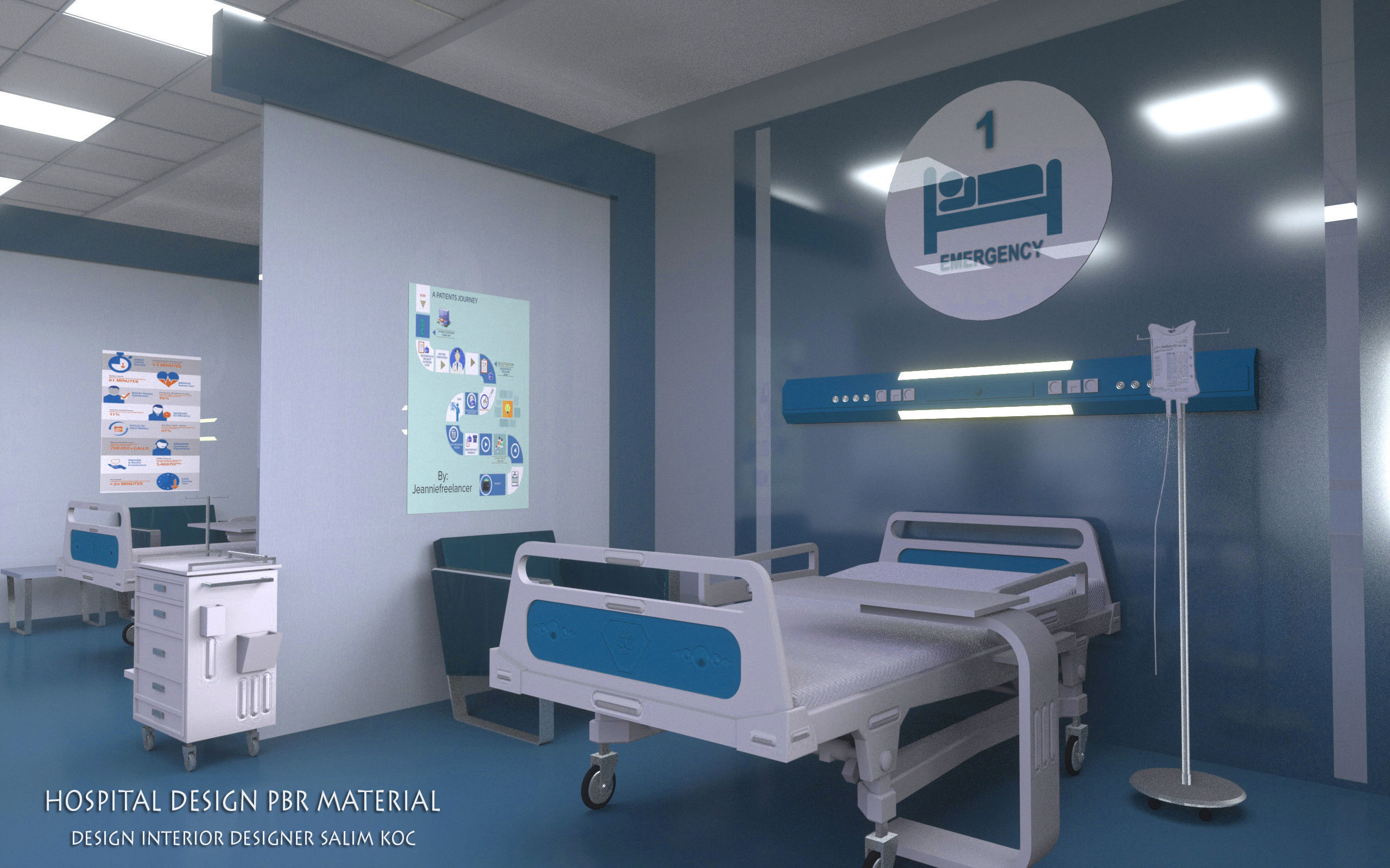 Hospital 3d model floor plan 3D model | CGTrader