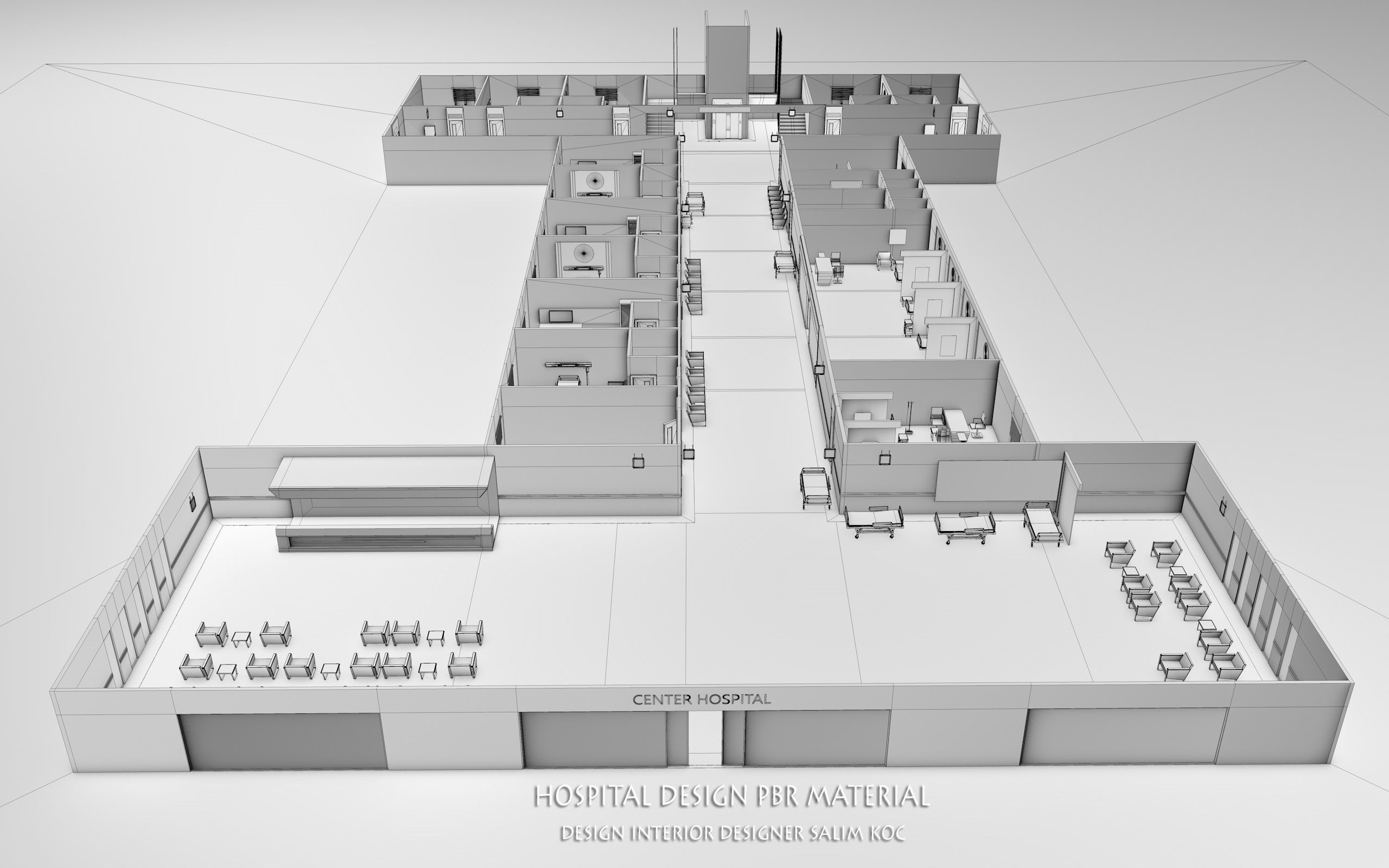 Hospital 3d model floor plan 3D model | CGTrader