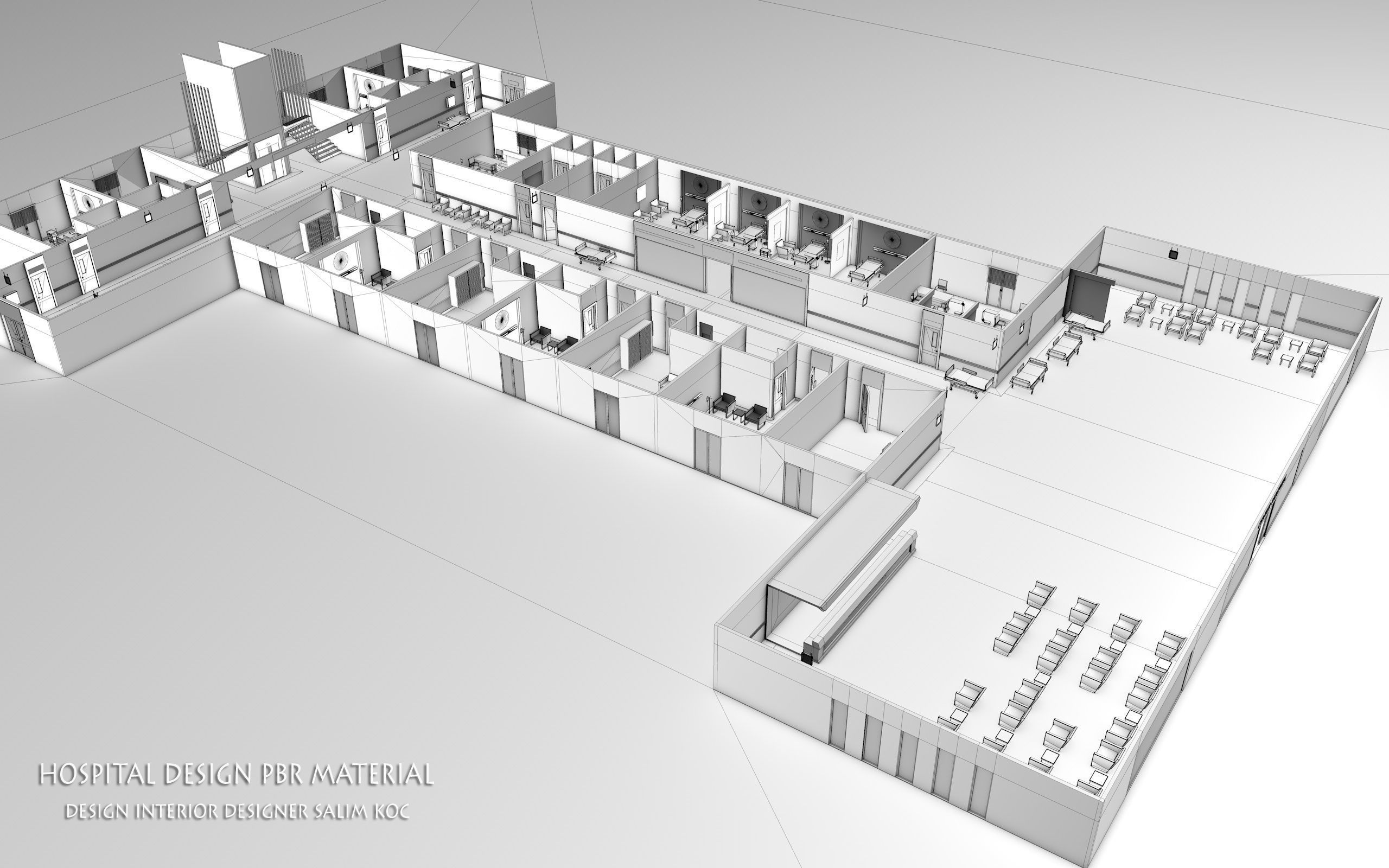 Hospital 3d model floor plan 3D model | CGTrader