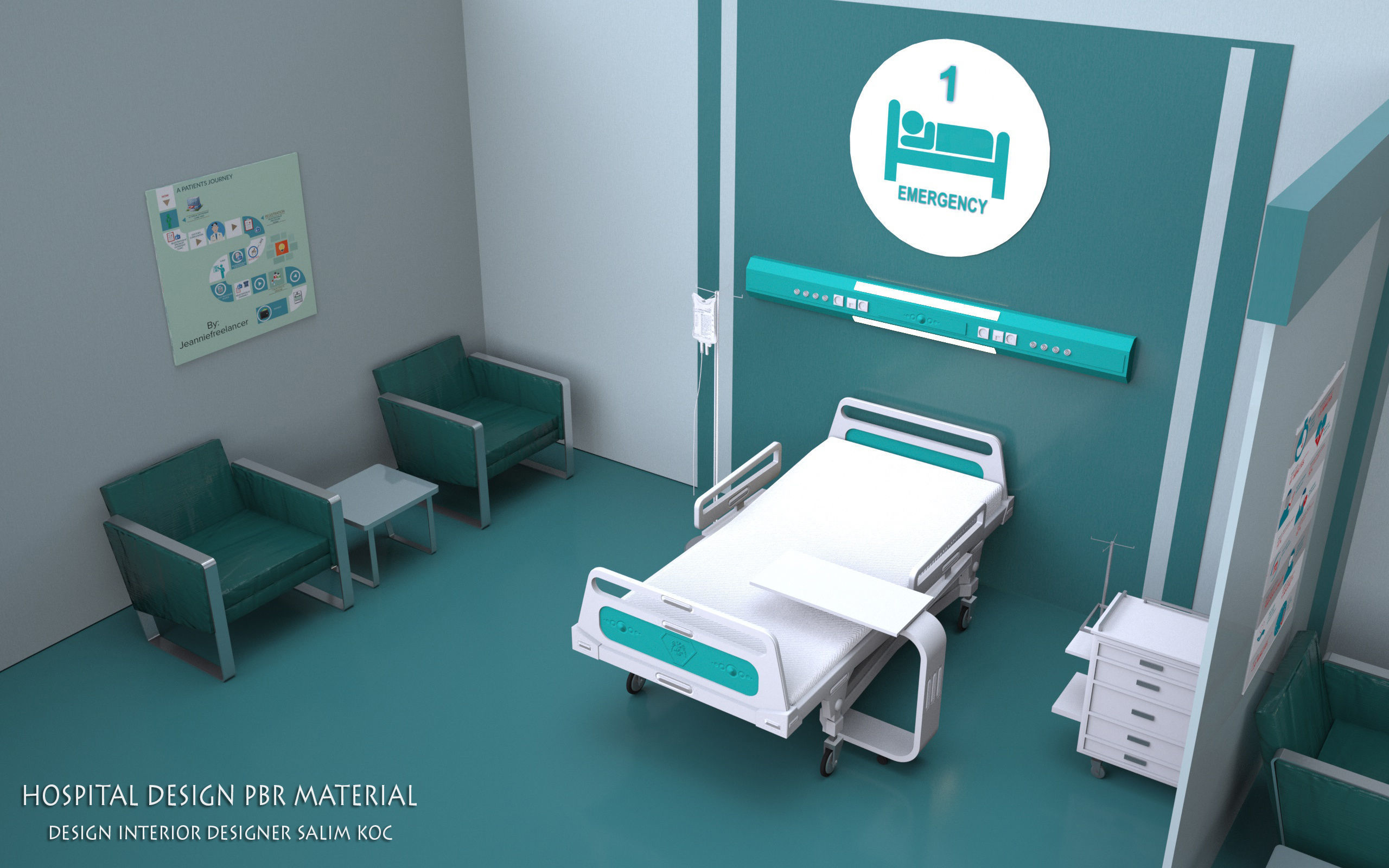 Hospital 3d model floor plan 3D model | CGTrader