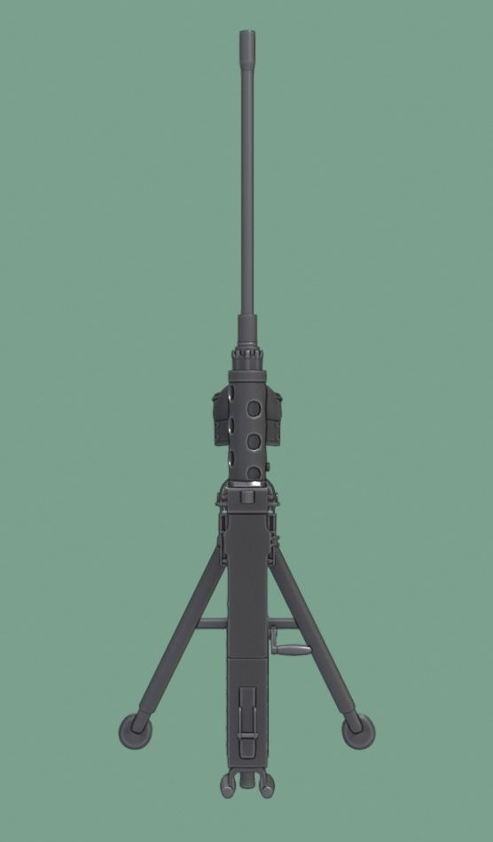 Mounted Machine Gun 3D model | CGTrader