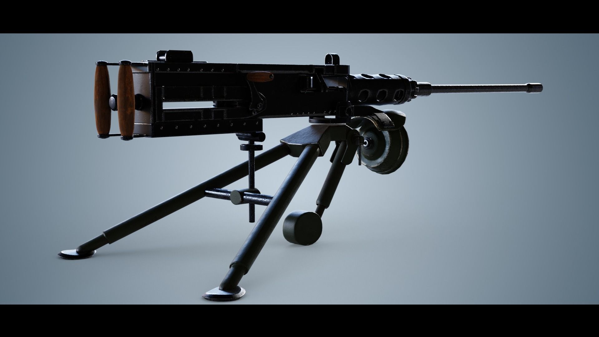 Mounted Machine Gun 3D model | CGTrader