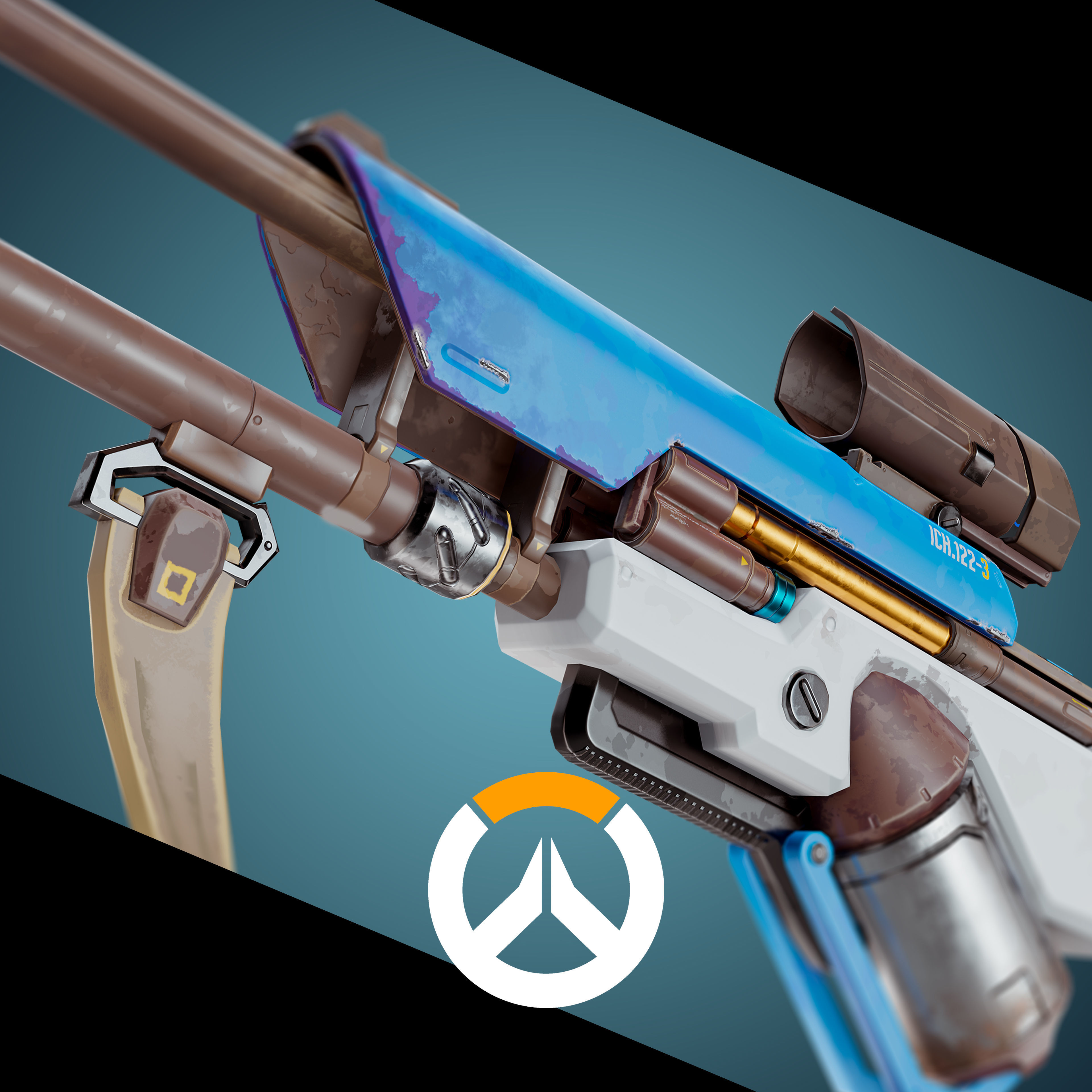 3D model ANA OVERWATCH biotic rifle GAME-READY VR / AR / low-poly ...