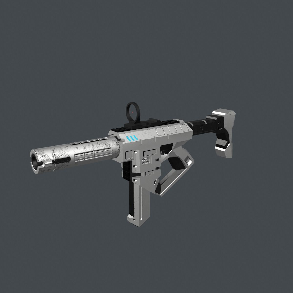 3D model Sci-Fi MP5 Styled Gun VR / AR / low-poly | CGTrader