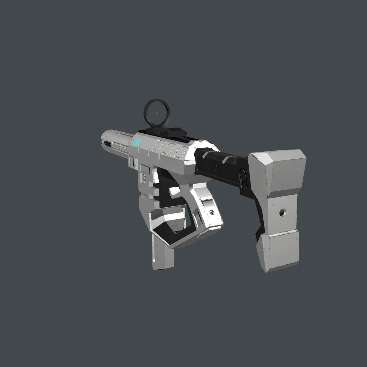 3D model Sci-Fi MP5 Styled Gun VR / AR / low-poly | CGTrader