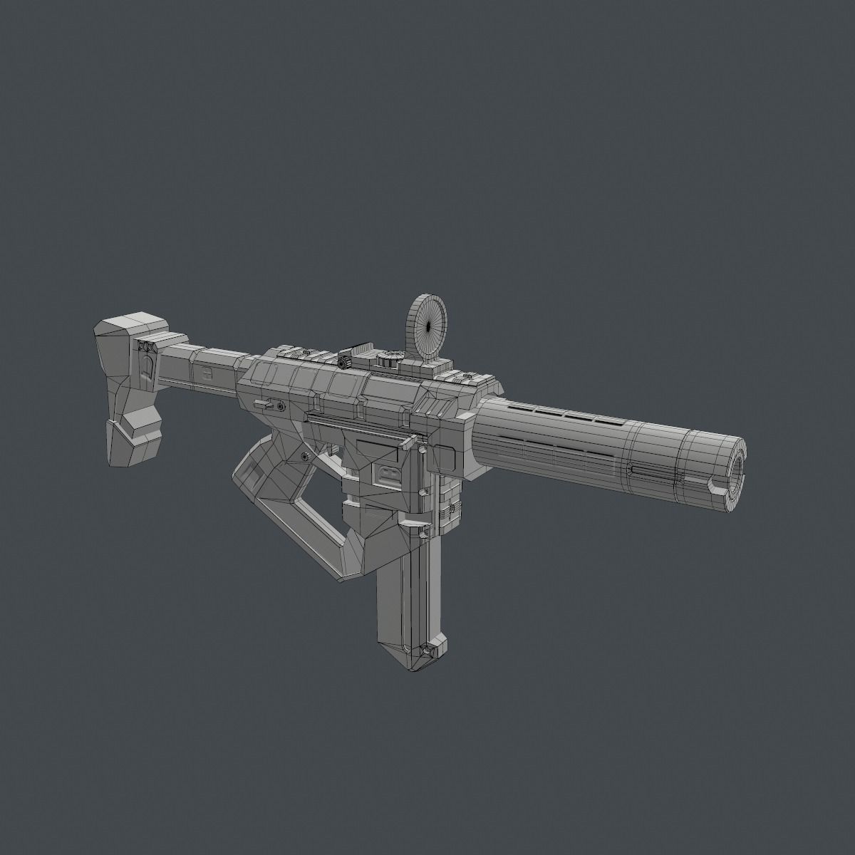 3D model Sci-Fi MP5 Styled Gun VR / AR / low-poly | CGTrader