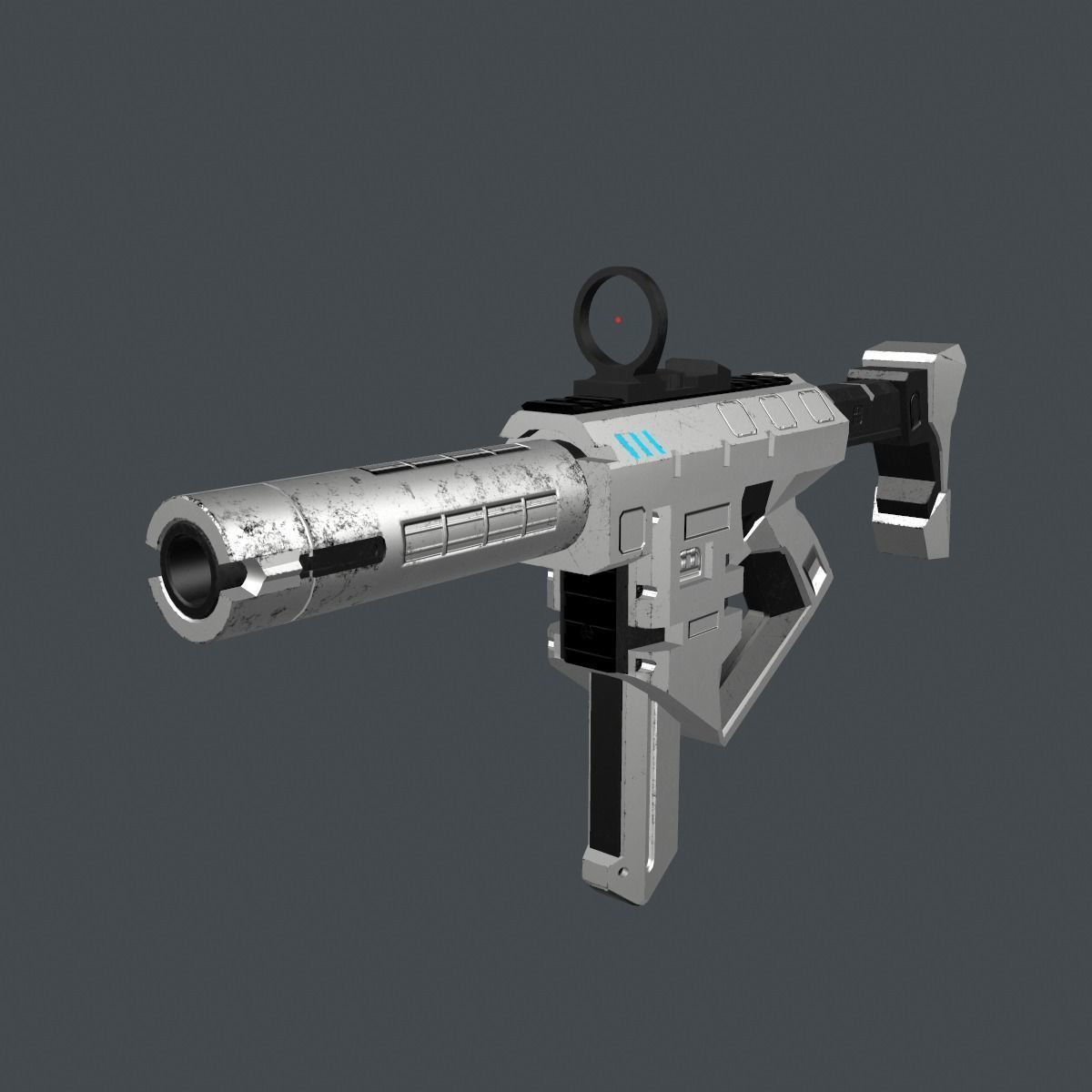 3D model Sci-Fi MP5 Styled Gun VR / AR / low-poly | CGTrader