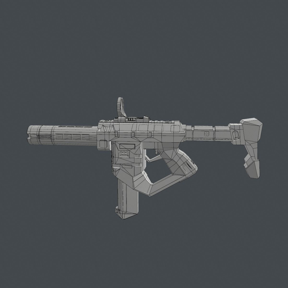 3D model Sci-Fi MP5 Styled Gun VR / AR / low-poly | CGTrader