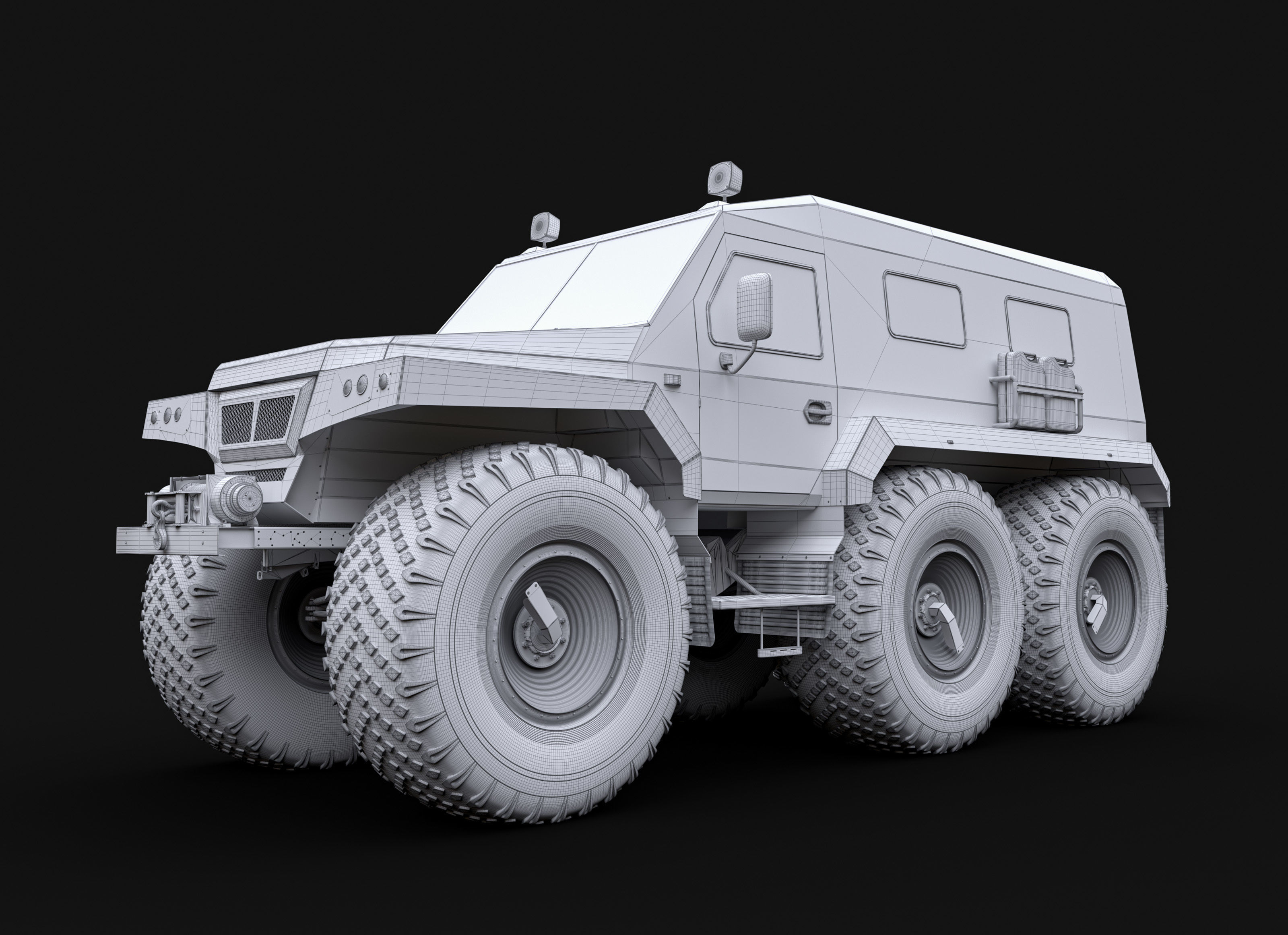 all-terrain vehicle Trekol Huskey 3D model | CGTrader