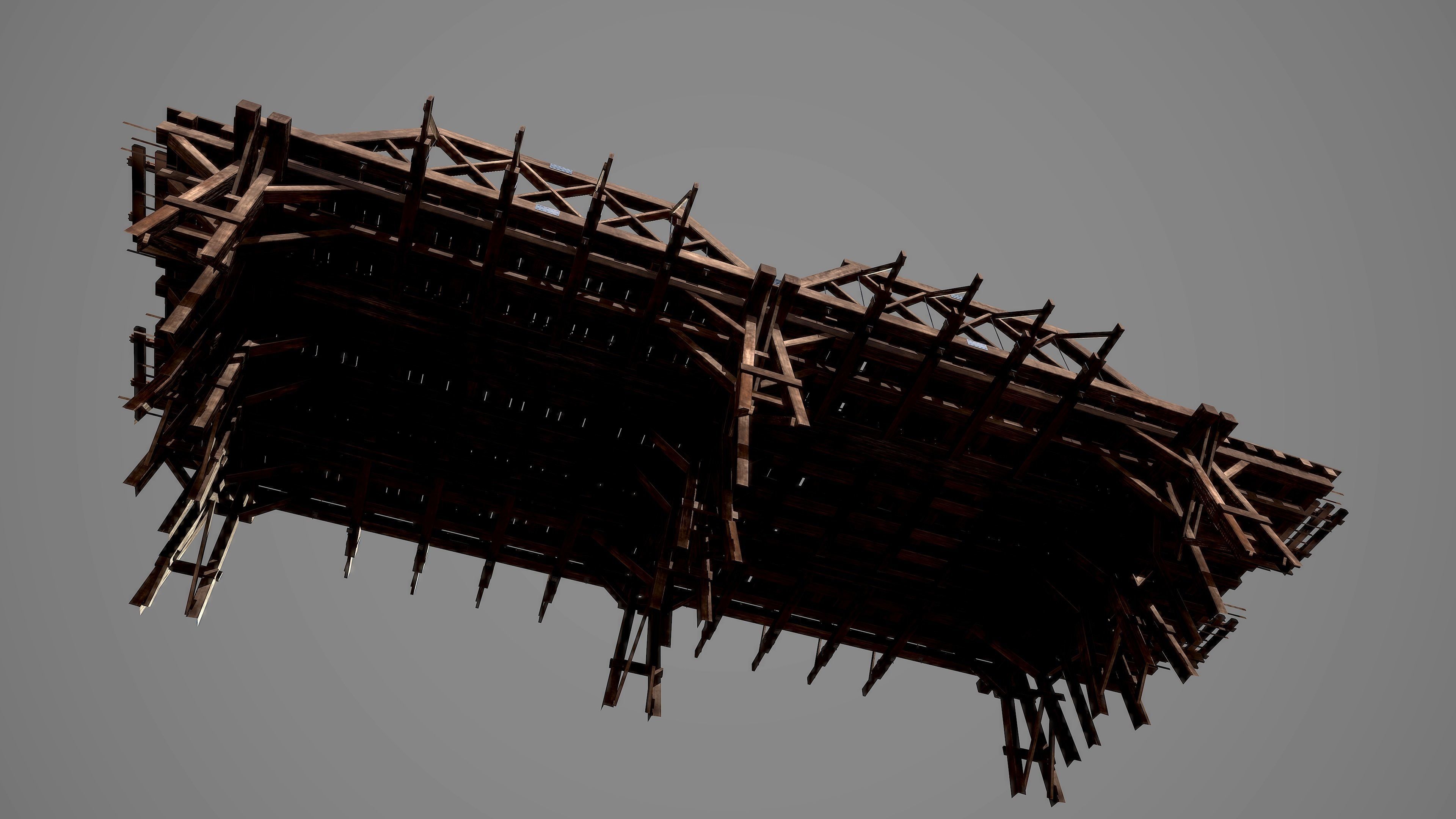 3D model Wooden railway bridge VR / AR / low-poly | CGTrader