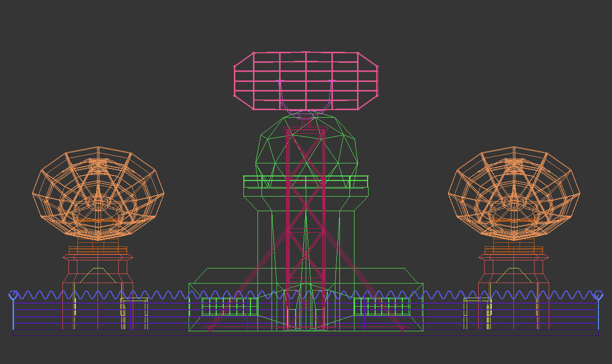 3D model Low Poly Radar Station VR / AR / low-poly | CGTrader