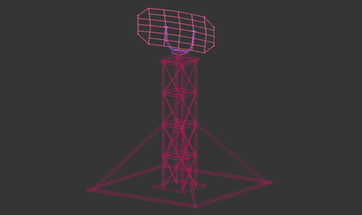 3D model Low Poly Radar Station VR / AR / low-poly | CGTrader