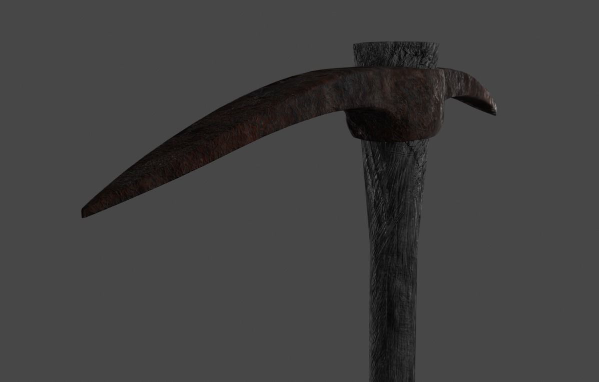3D model old pickaxe VR / AR / low-poly | CGTrader