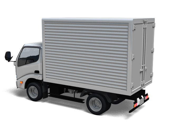 2t truck Van body type 3D model | CGTrader