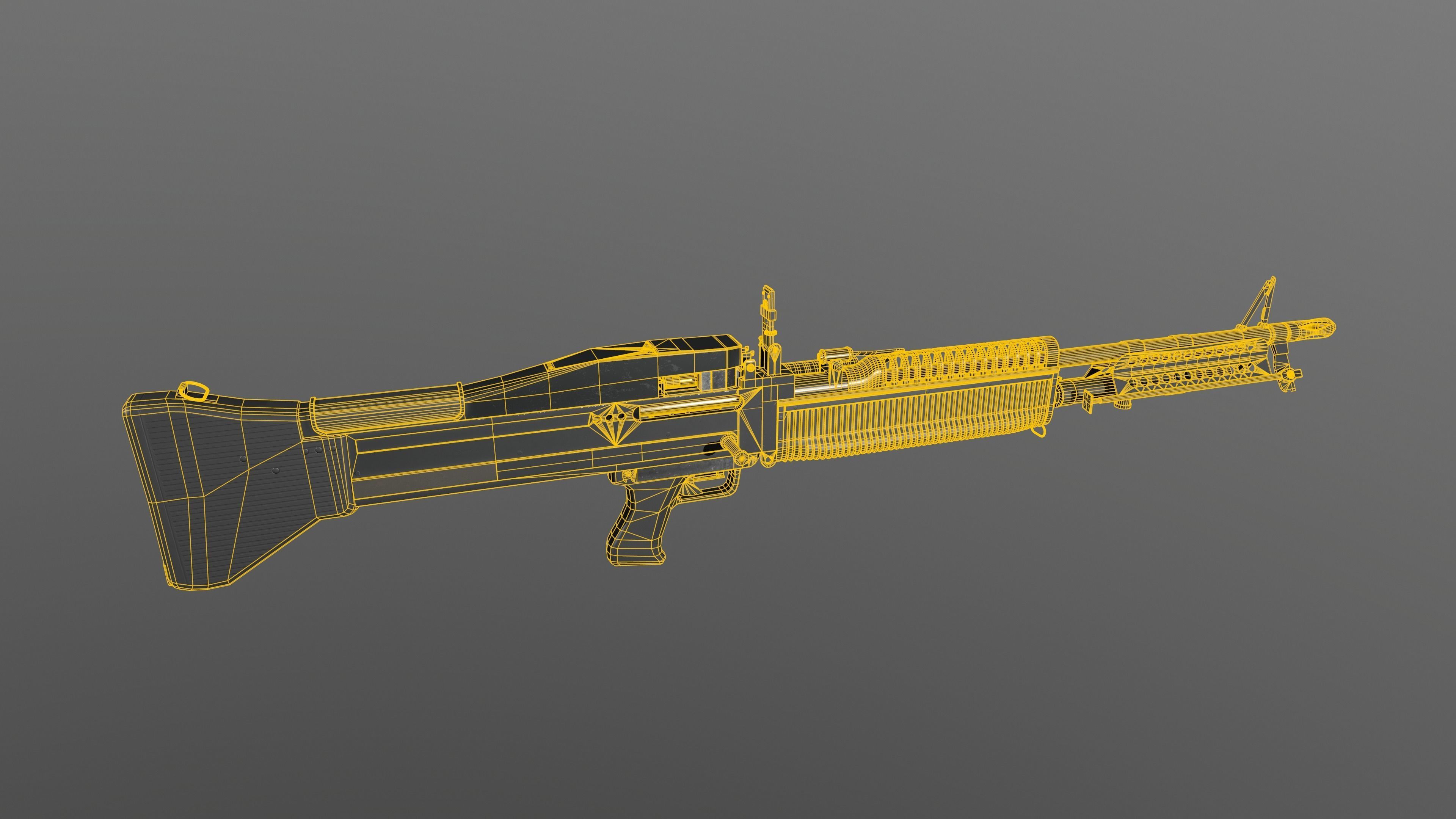 3D model M 60 LMG VR / AR / low-poly | CGTrader