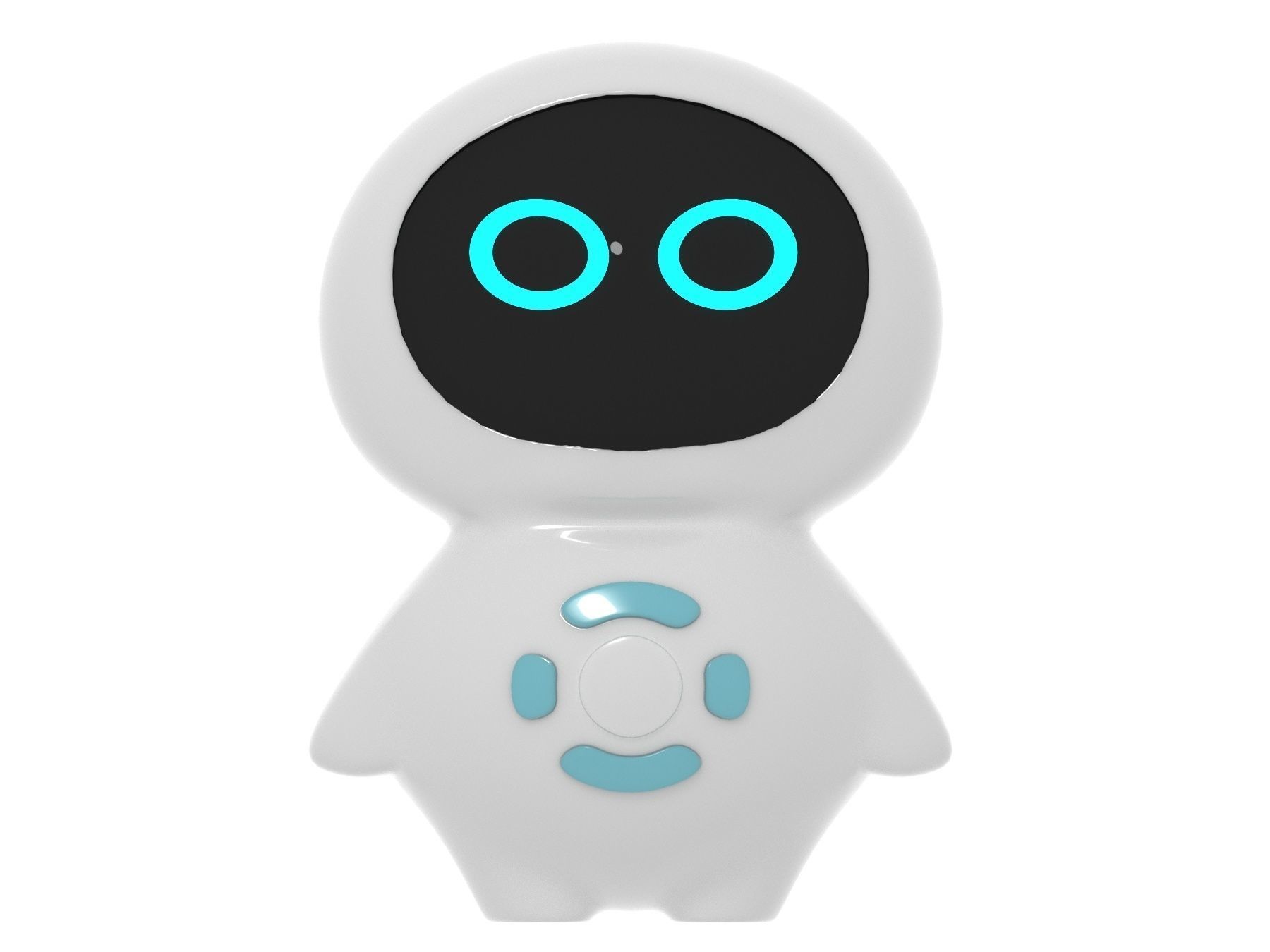 Robot plastic mini toy concept 3D model | CGTrader