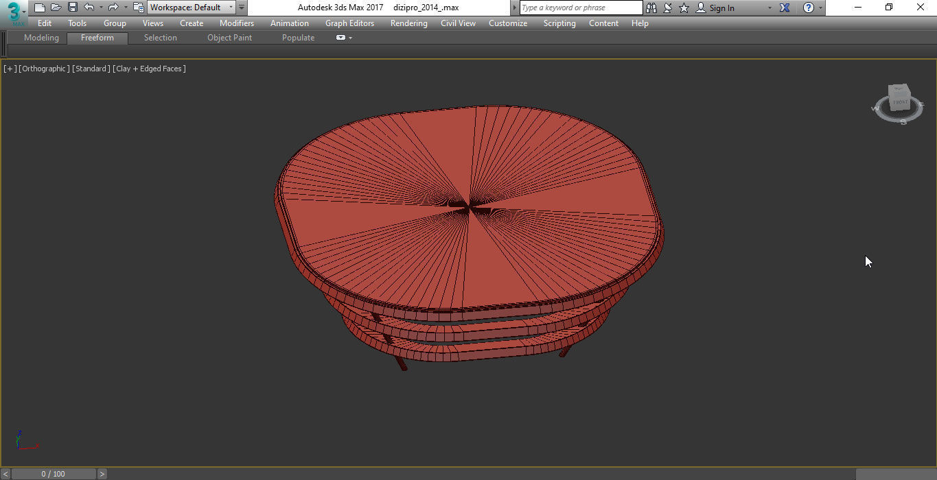 3D model STADIUM COFFEE TABLE 3d model VR / AR / low-poly | CGTrader