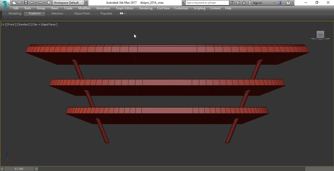 3D model STADIUM COFFEE TABLE 3d model VR / AR / low-poly | CGTrader