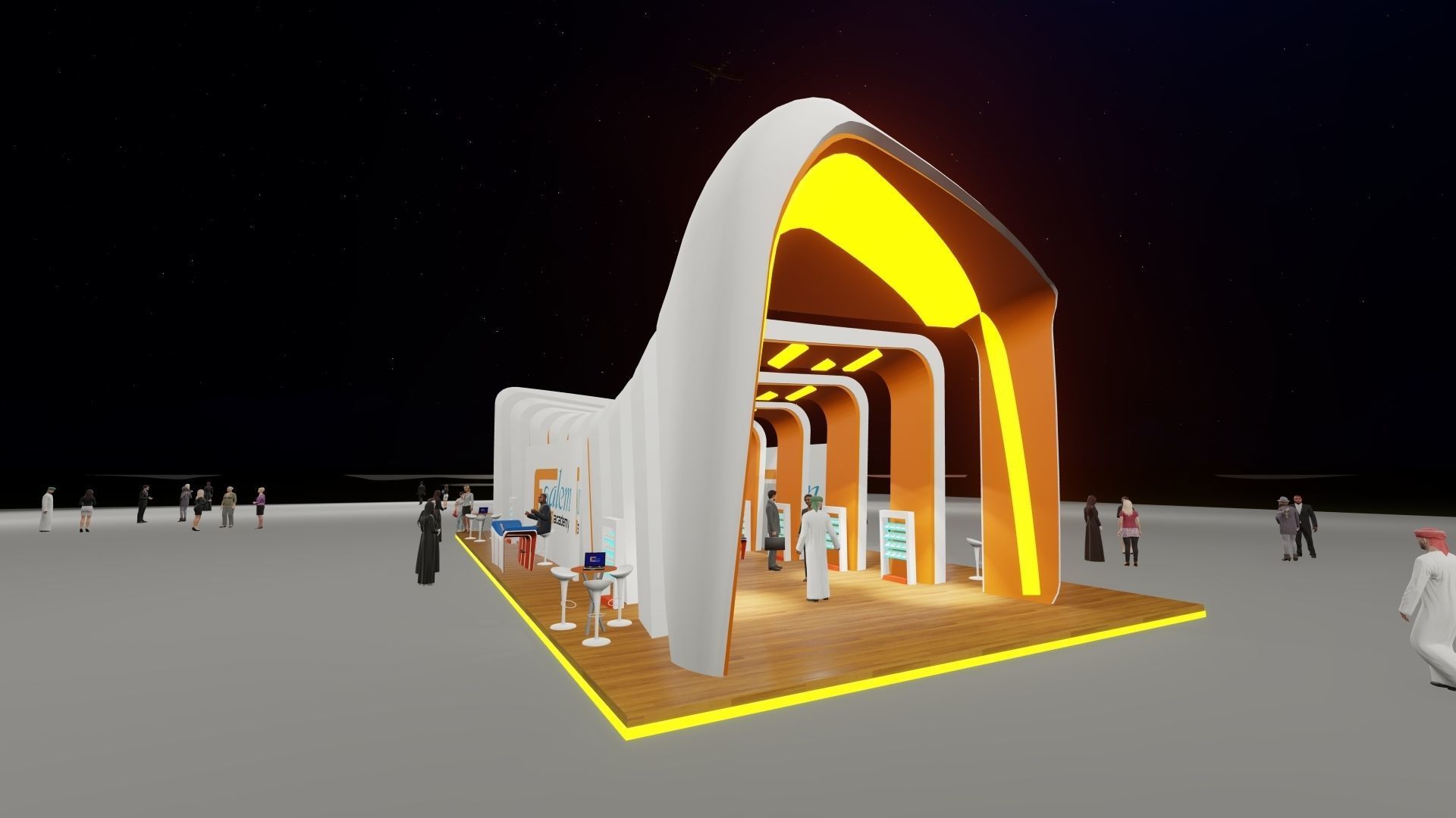 3d Exhibition Booth Design Render was made by Lumion 3D model | CGTrader
