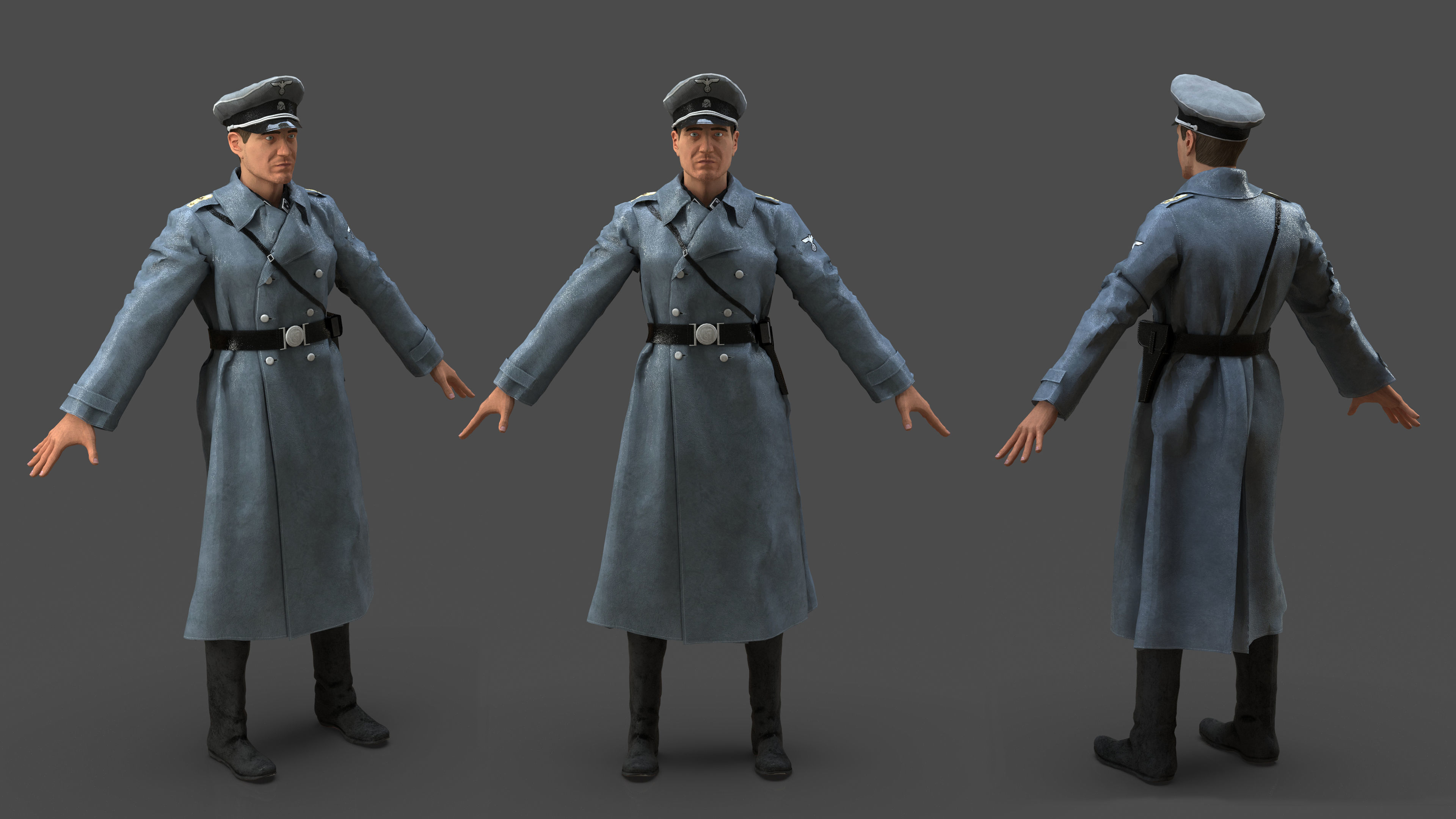 3D model Herr Kommandant VR / AR / low-poly | CGTrader