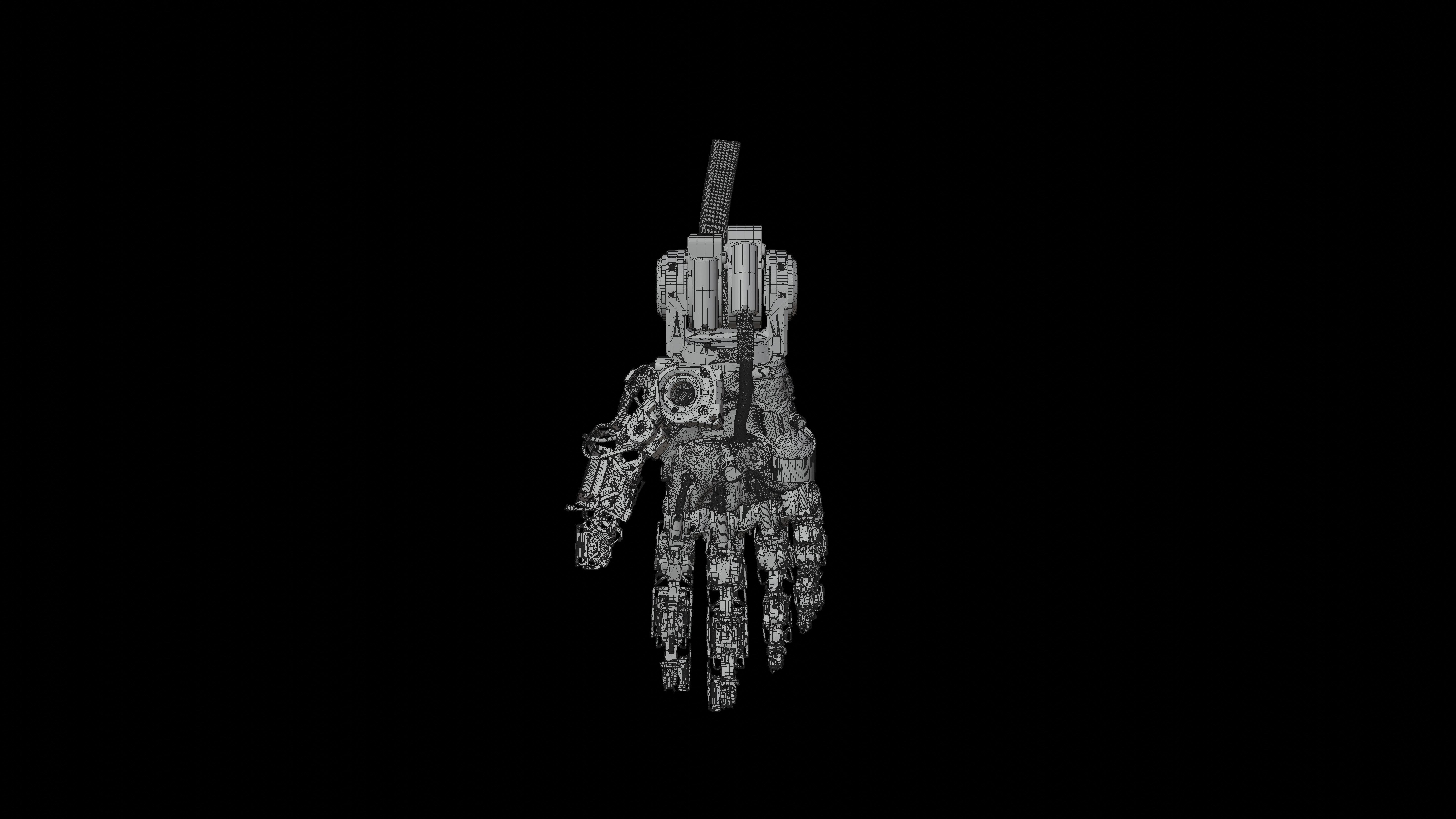 hand mechanical 01 3D model animated rigged | CGTrader