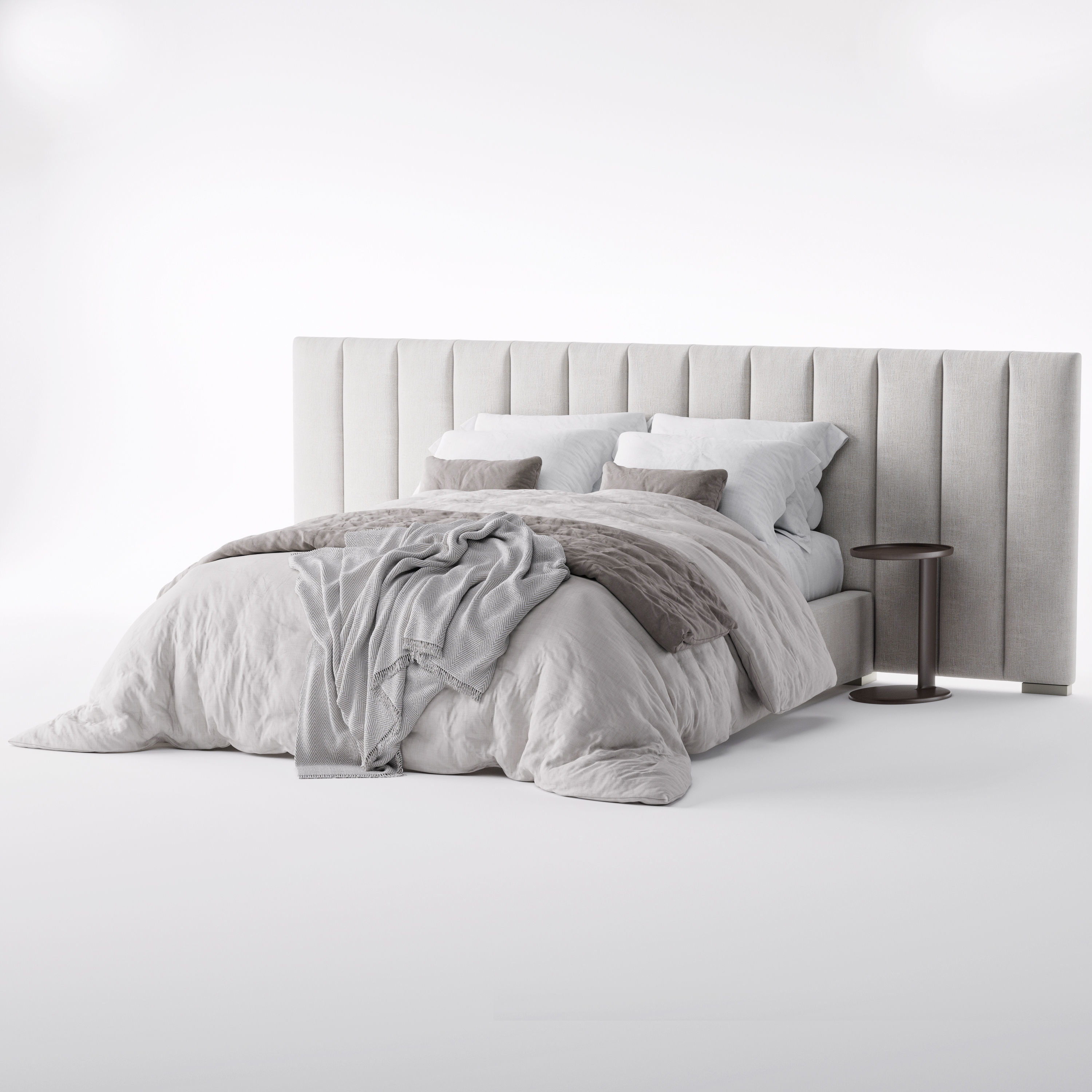 RH Modena Queen Bed 3D model | CGTrader