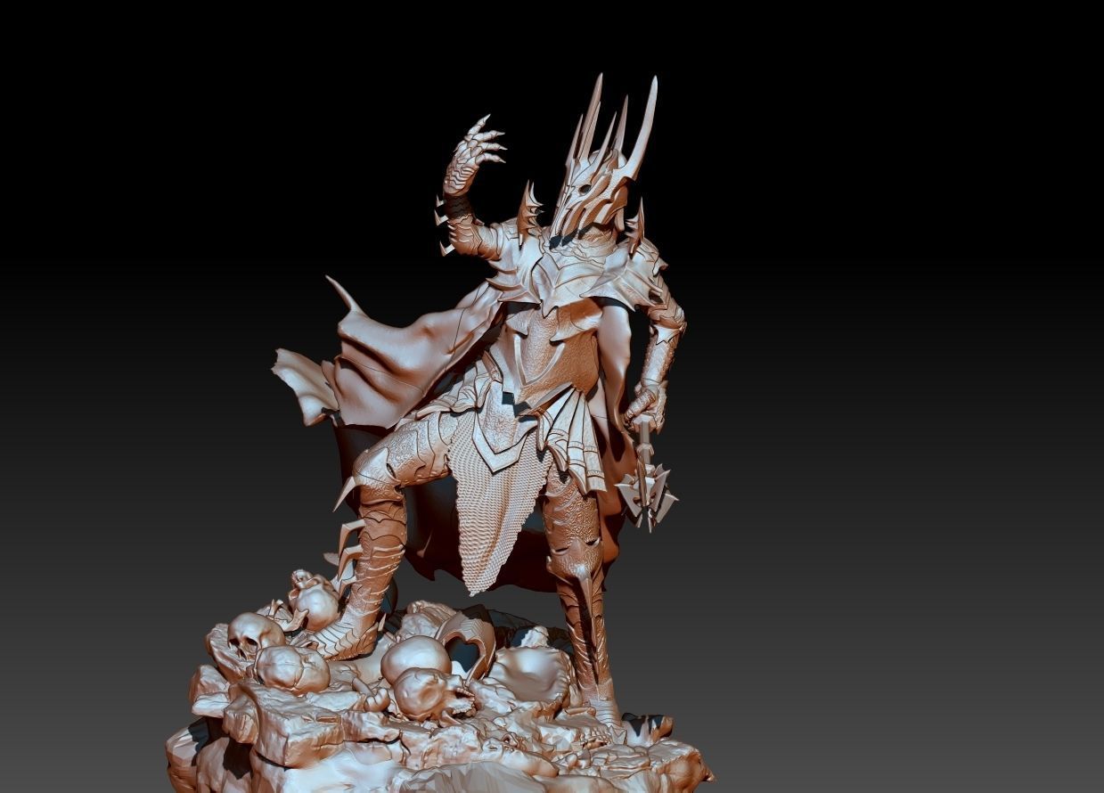 Sauron from Lord of the rings fan made 3D model 3D printable | CGTrader