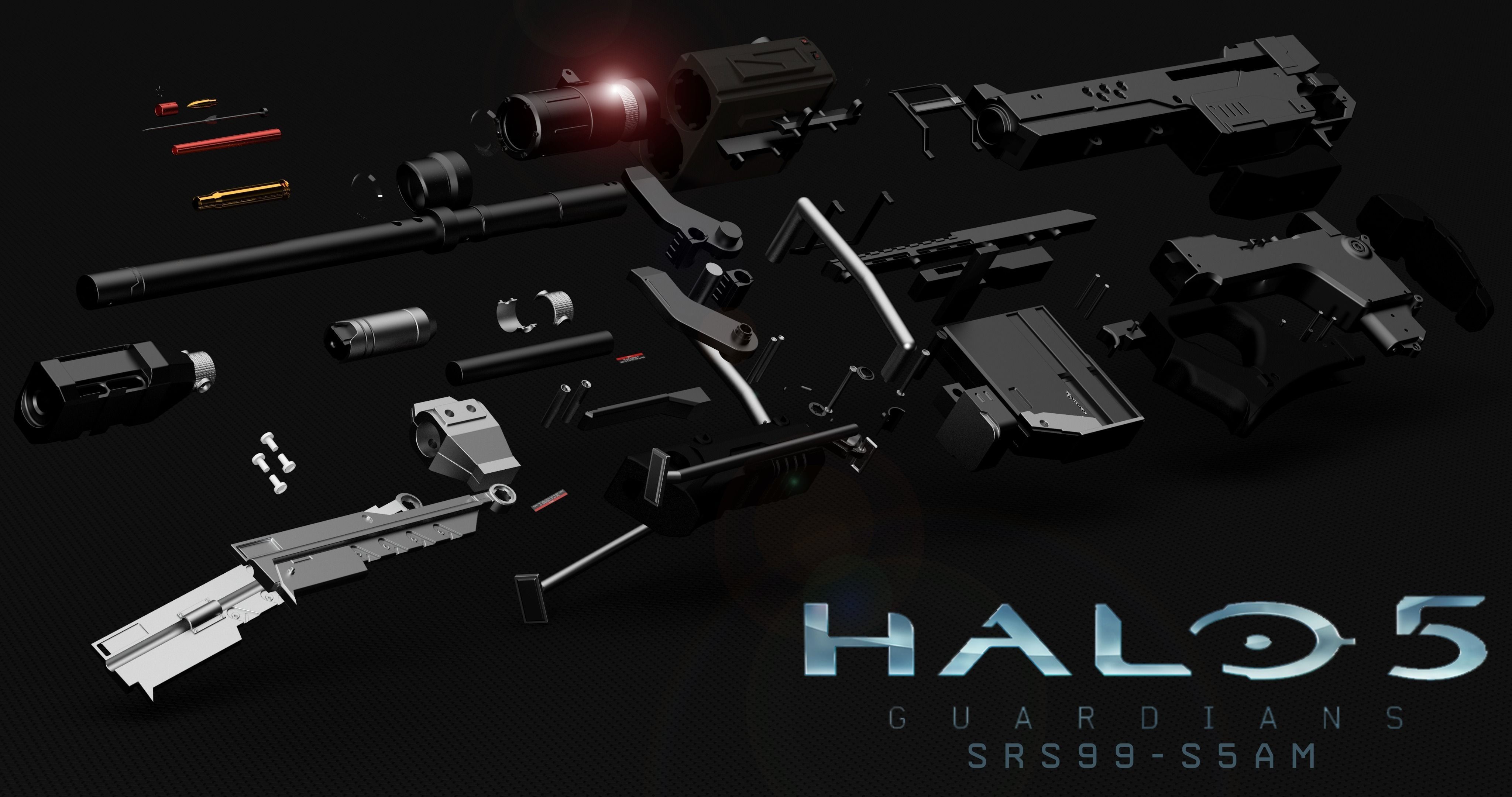 Halo 5 Sniper Rifle 3D Model 3D printable .stl - CGTrader.com