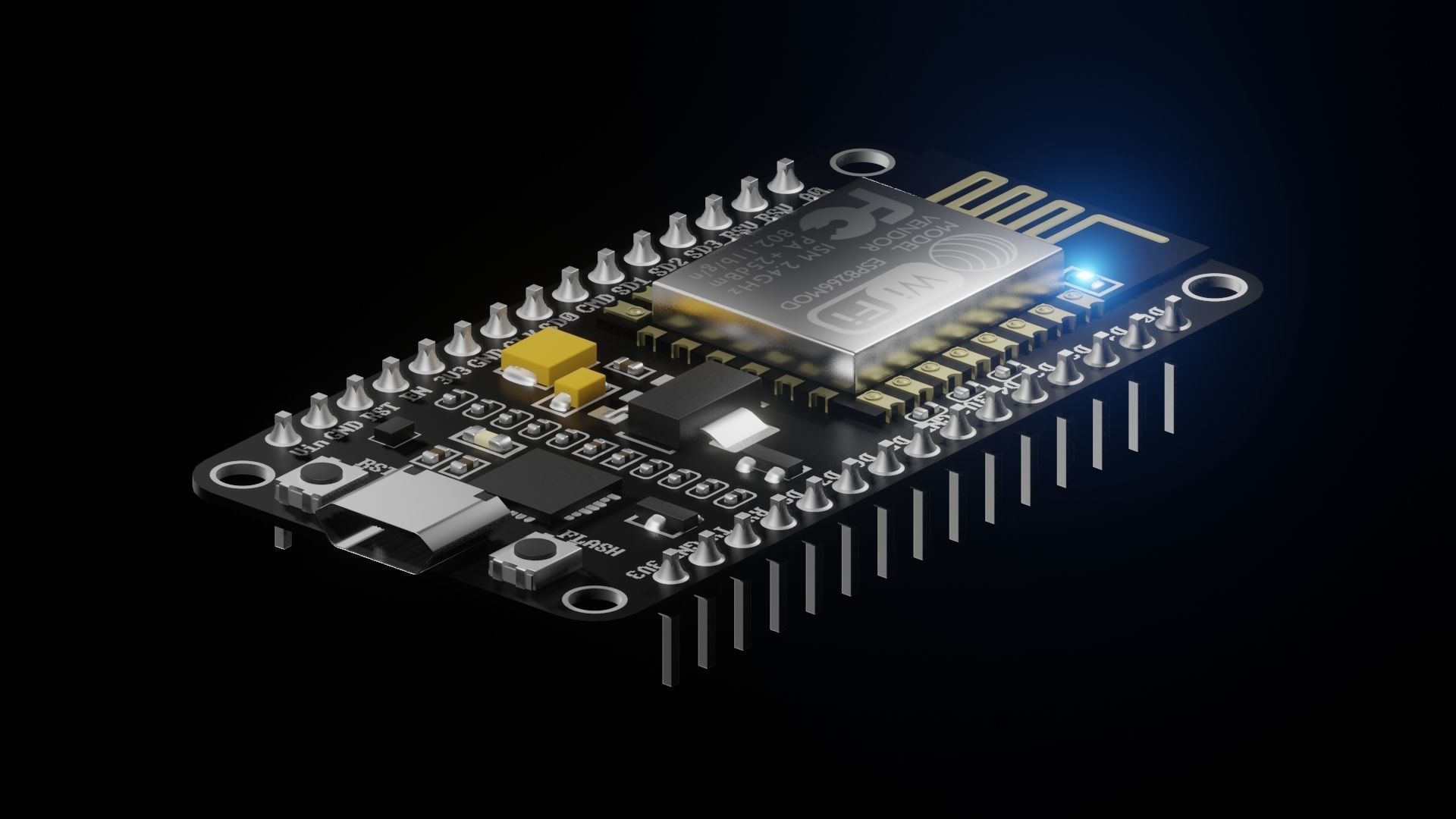 NodeMCU ESP8266 3D model | CGTrader