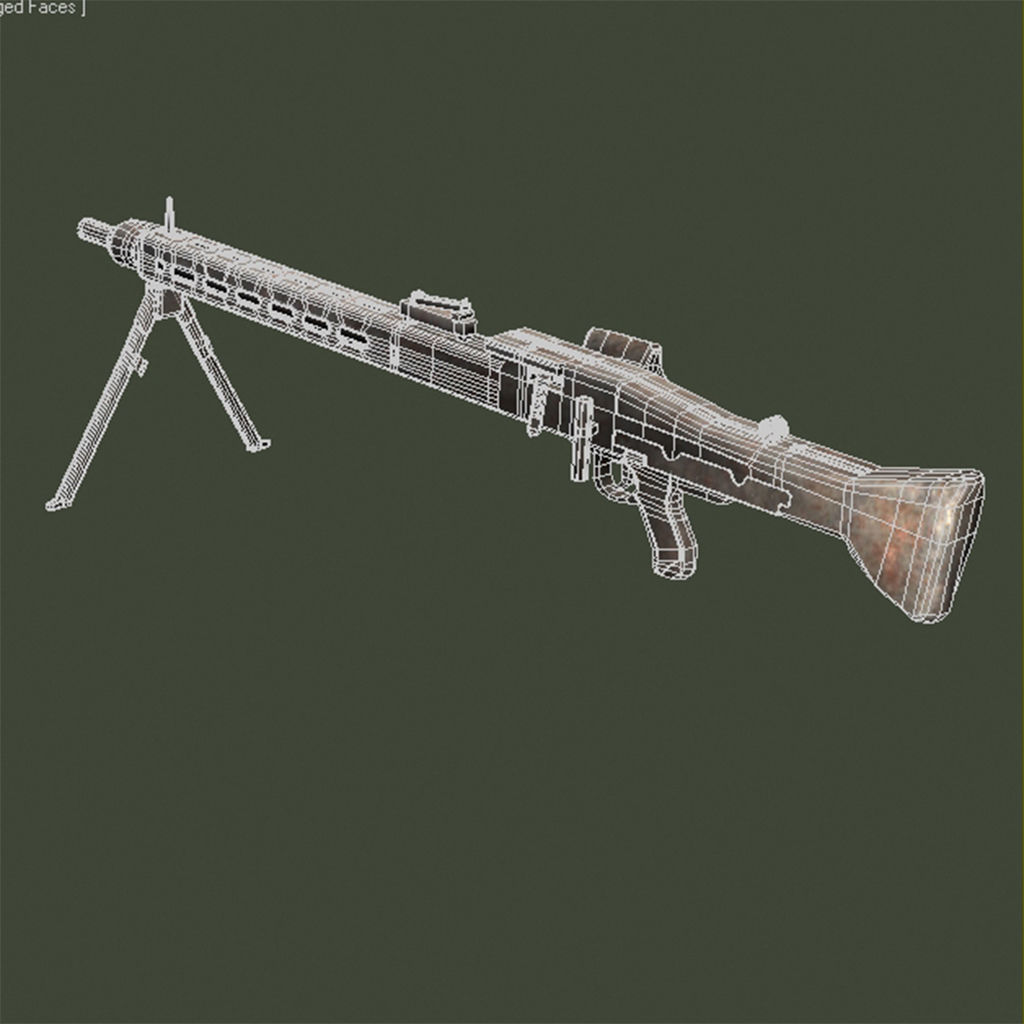 3D model MG3 Machine gun VR / AR / low-poly | CGTrader