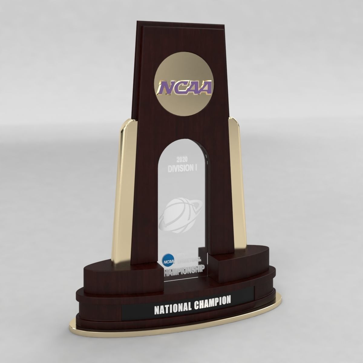 NCAA National Basketball Championship Trophy 3D model | CGTrader