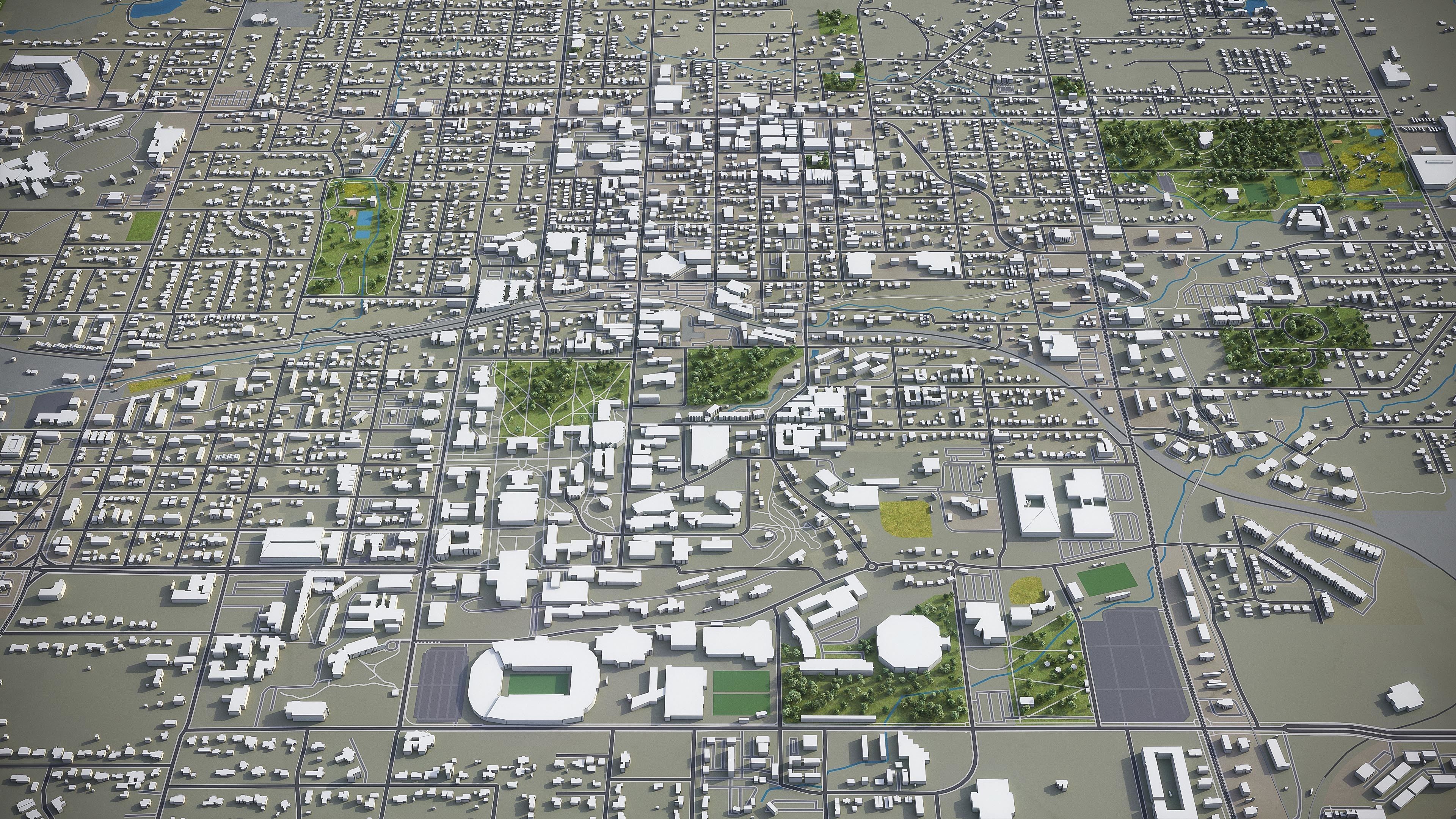 3D model Fayetteville - Springdale VR / AR / low-poly | CGTrader