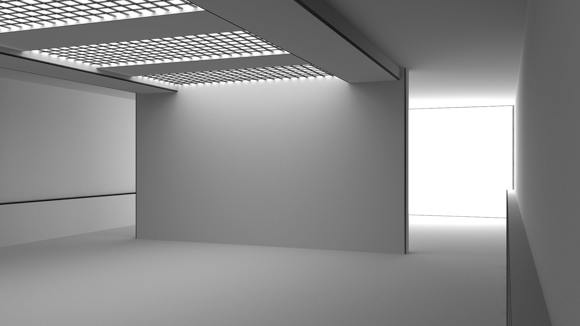 Empty room interior 01 3D model | CGTrader