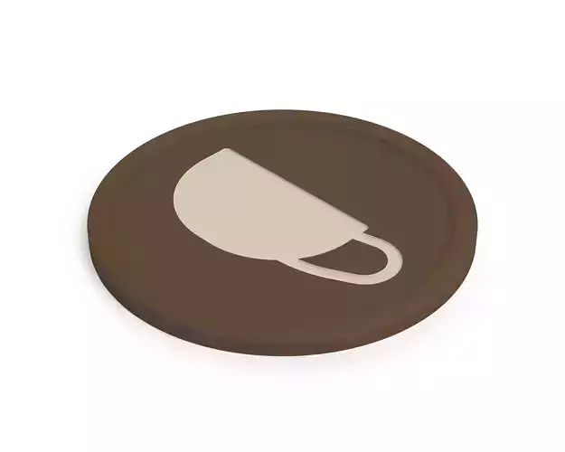 Drink Coaster 3D Print Model 3D model 3D printable | CGTrader