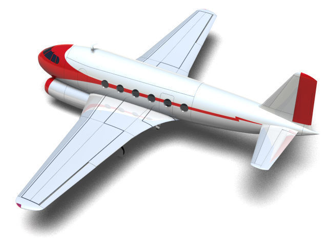 Fokker F26 3D model | CGTrader