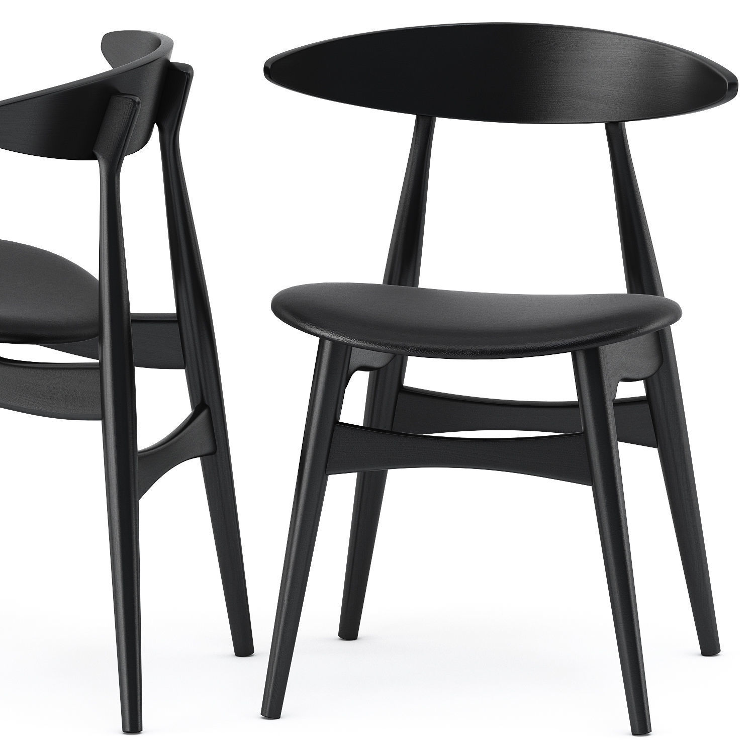 CH322 DINING TABLE and CH33P CH33T CHAIR by Carl Hansen Son 3D model ...