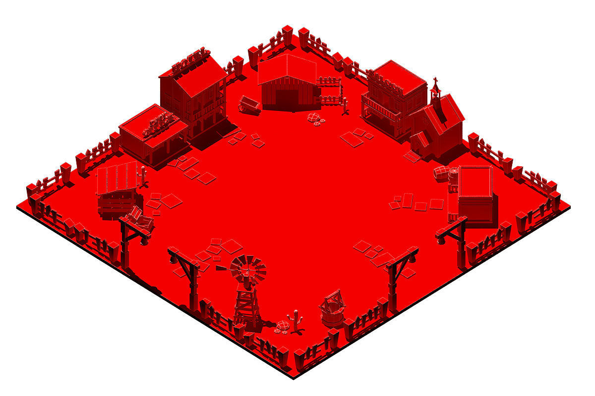 3D model cartoon levels map 3d models pack VR / AR / low-poly | CGTrader