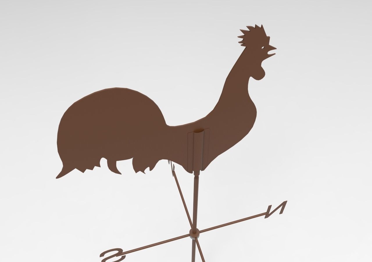Weather vane 3D model 3D printable | CGTrader