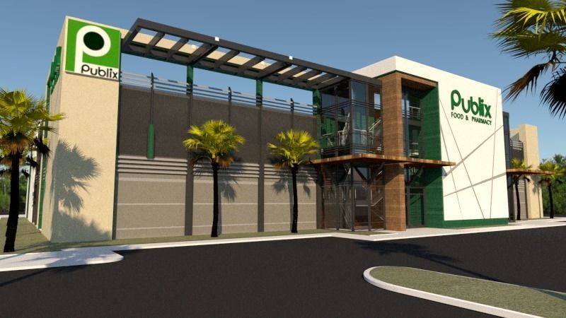 Contemporary Publix Design 3D model | CGTrader