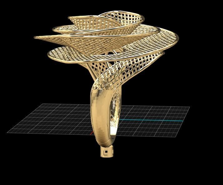 filigree ring 3D model | CGTrader