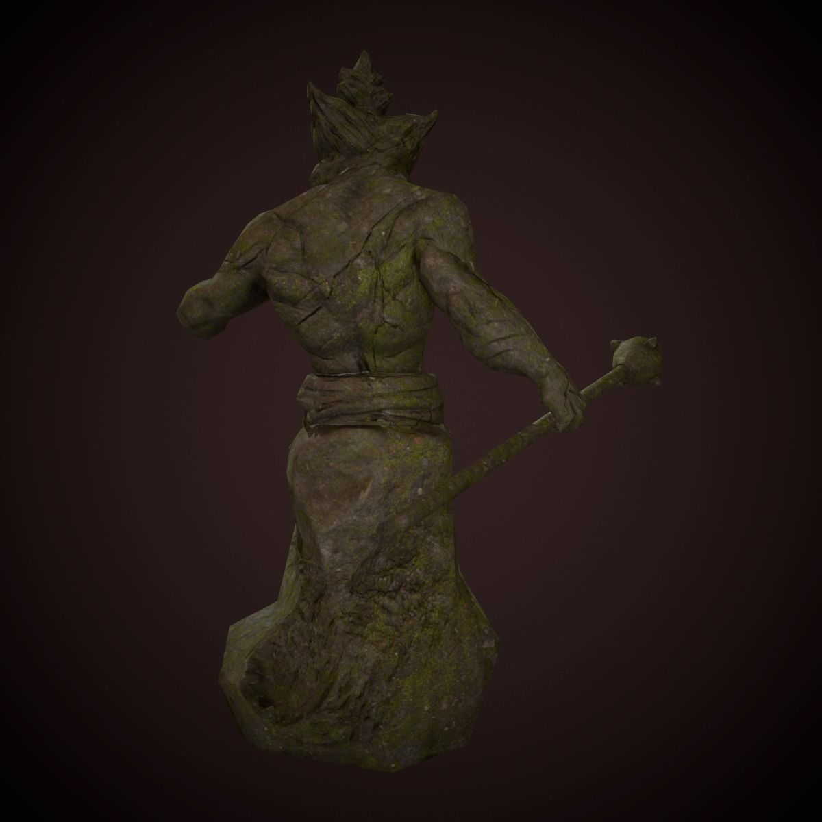 3D model Demonic Statue VR / AR / low-poly | CGTrader