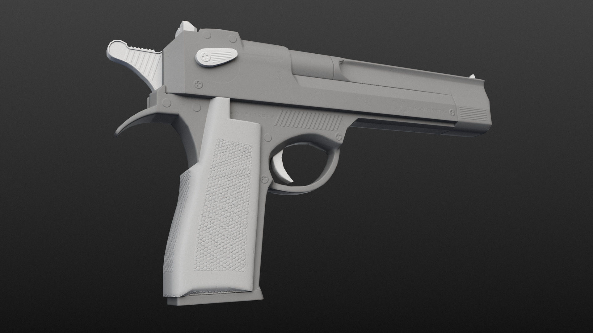 3D model Gun PBR Low Poly handgun VR / AR / low-poly | CGTrader