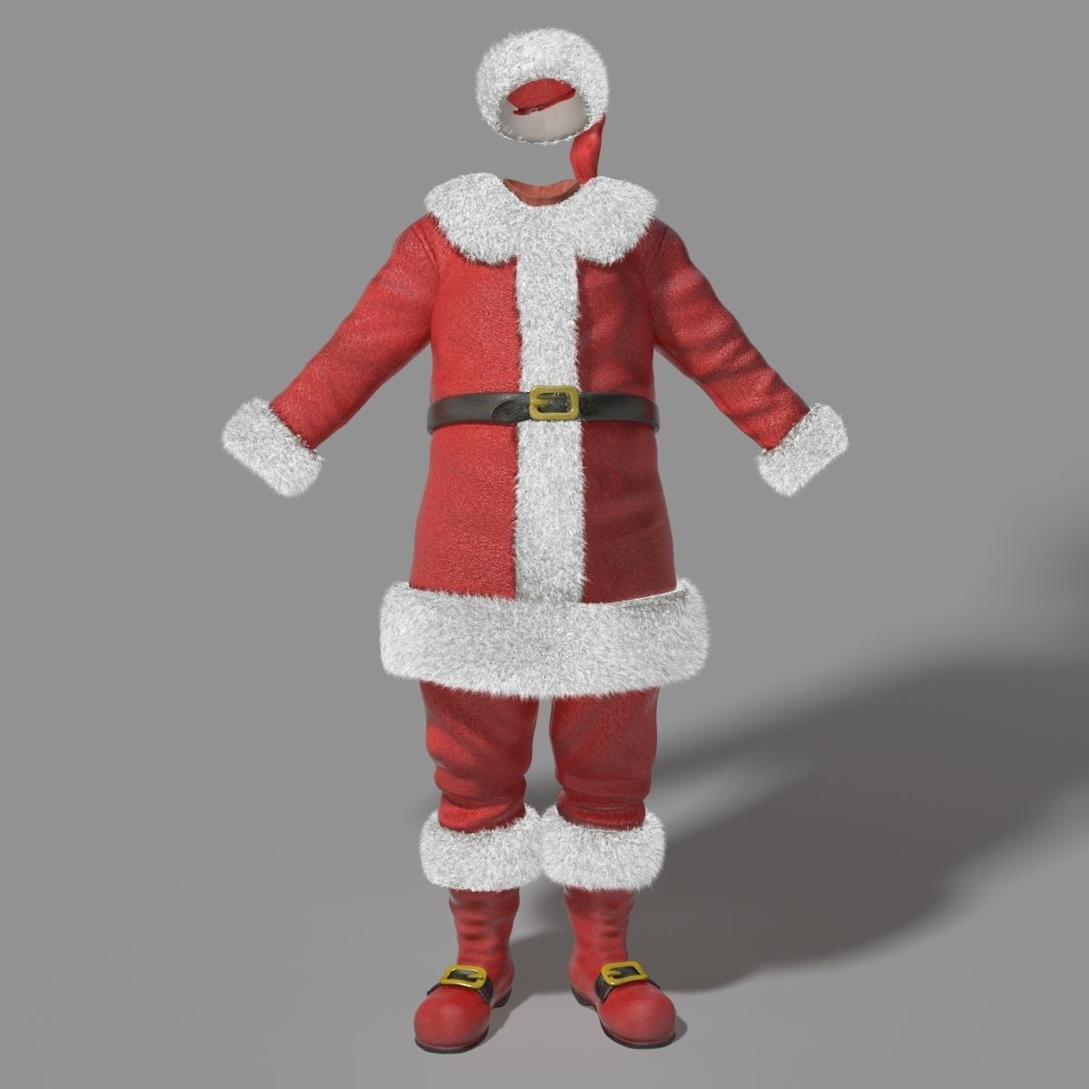 3D model Santa Claus Outfit VR / AR / low-poly | CGTrader