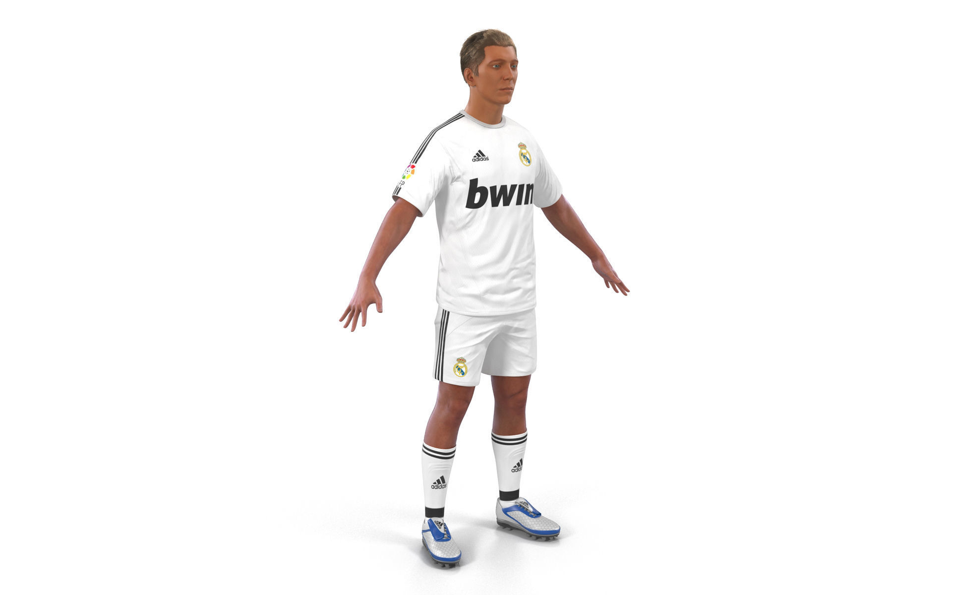 Soccer Player Real Madrid Rigged 3D model rigged | CGTrader