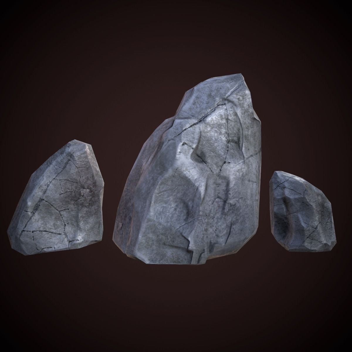 3D model Medieval runic stones VR / AR / low-poly | CGTrader